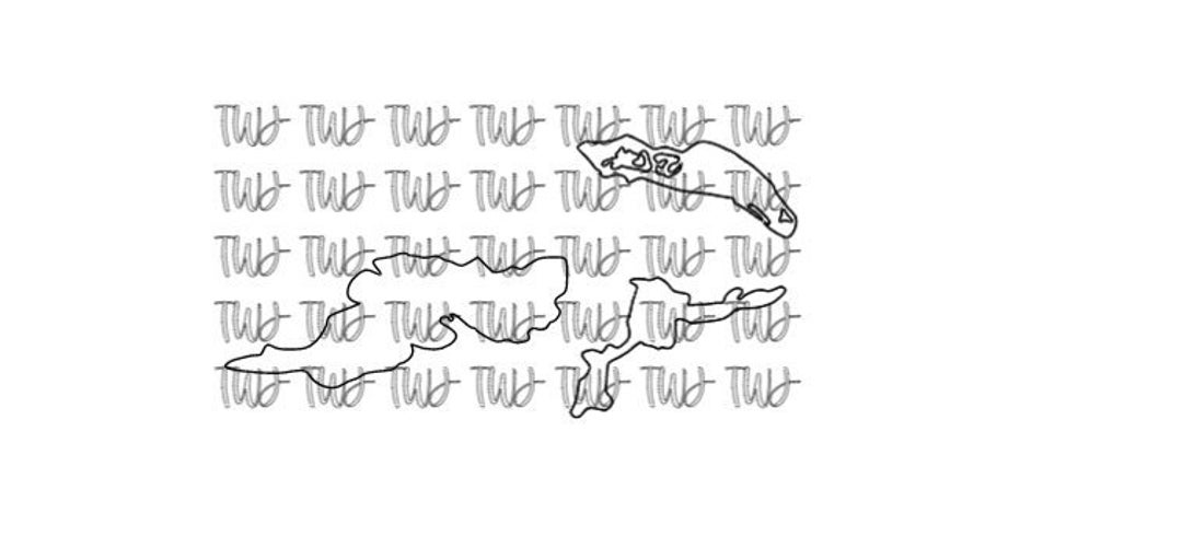 British Virgin Islands Trio Outline SVG Files for Cricut Machines - Etsy