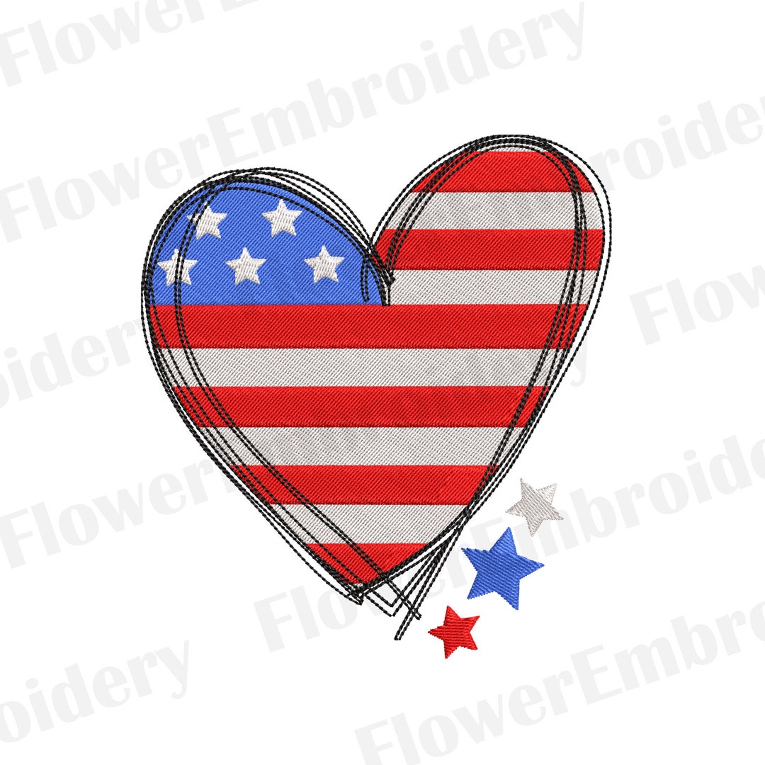 Memorial Day Embroidery 4th of July Design USA Embroidery Designs ...