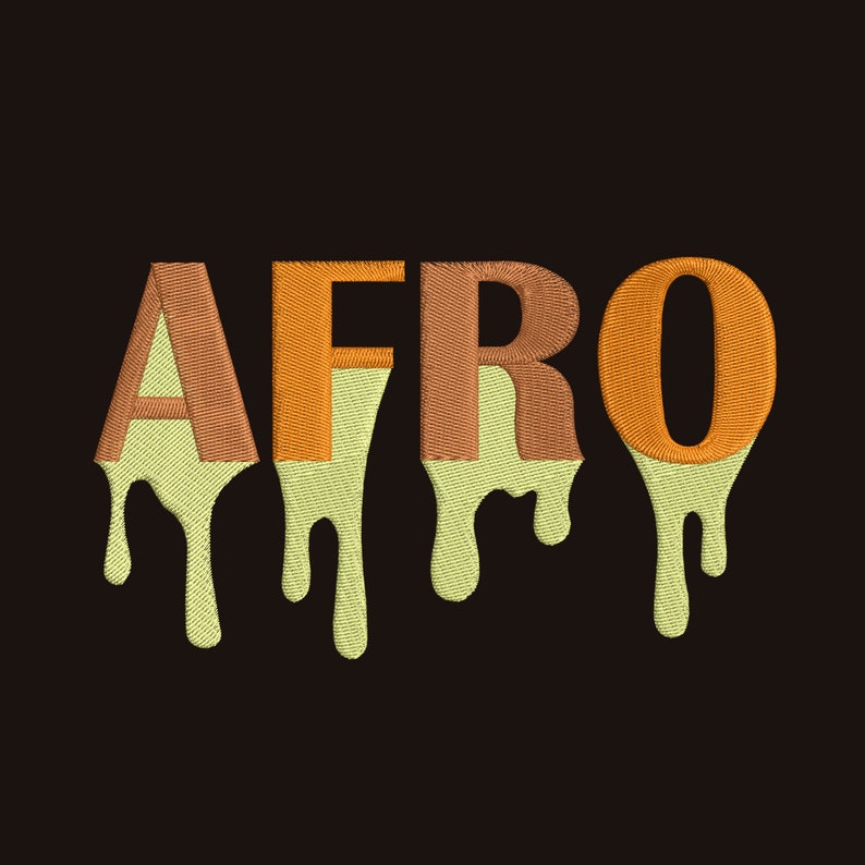 Afro Embroidery Design African American Embroidery Black Woman Are Dope ...