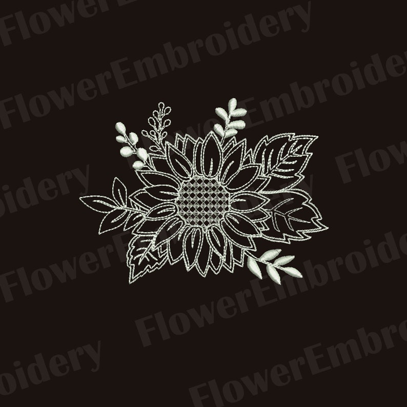 Sunflower Machine Embroidery Designs Embroidery Designs Pes - Etsy
