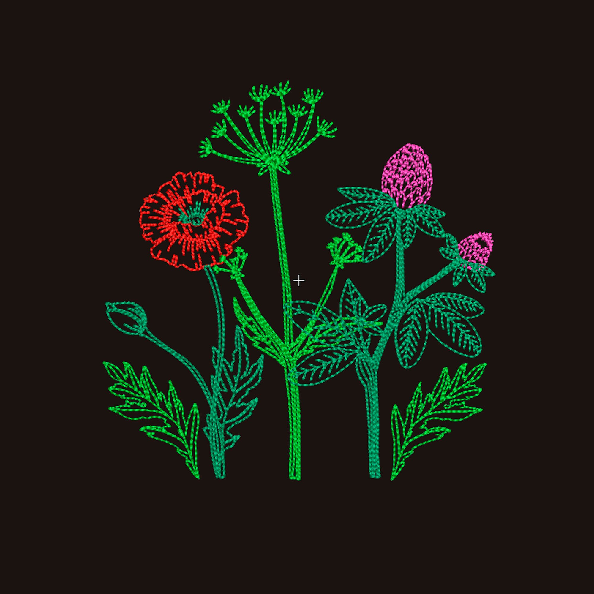 Wildflower Embroidery Designs Flower Embroidery Digital File - Etsy