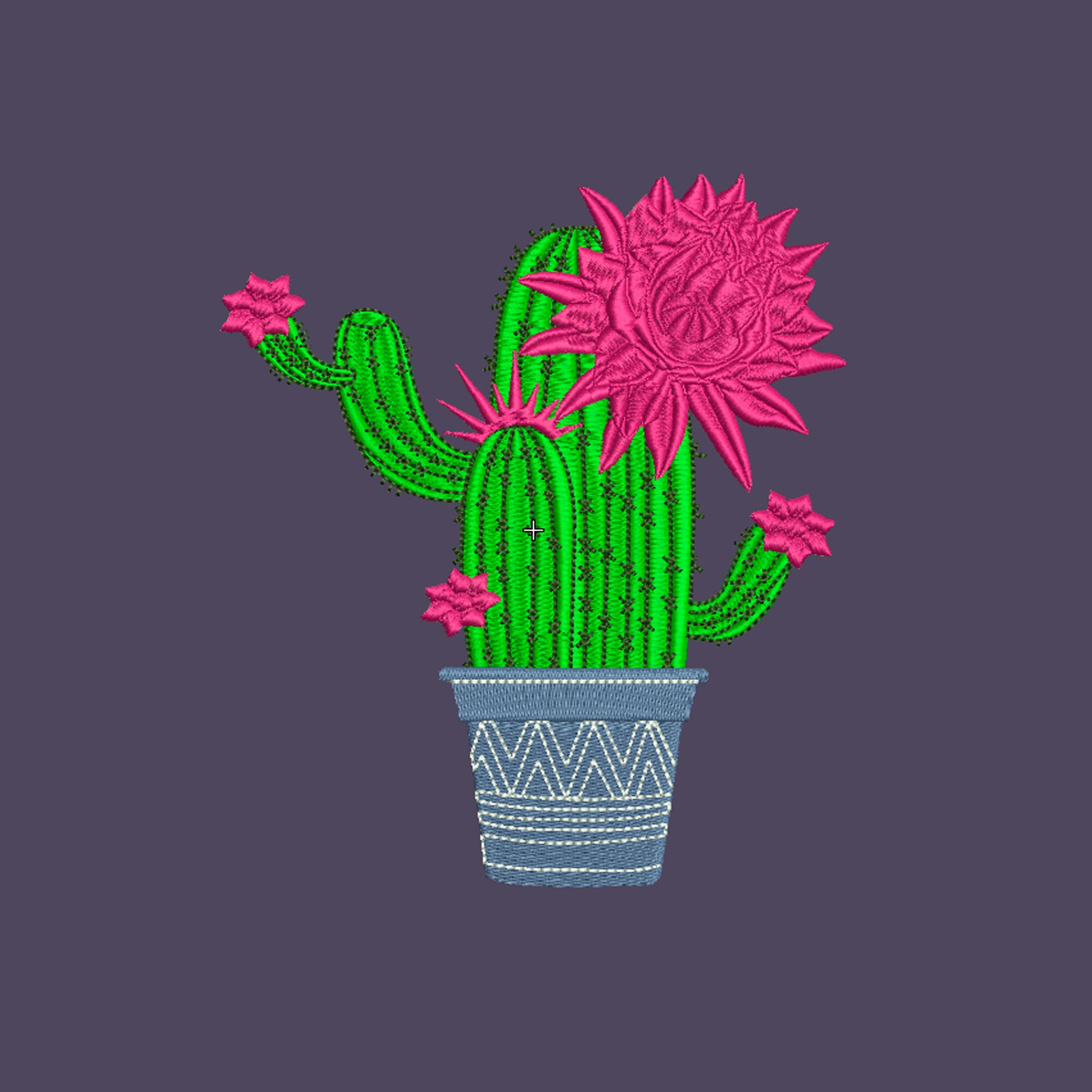 Cactus embroidery design Machine embroidery designs cactus | Etsy