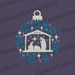 Nativity Scene Embroidery Design: Christmas Ornament (digital Download ...