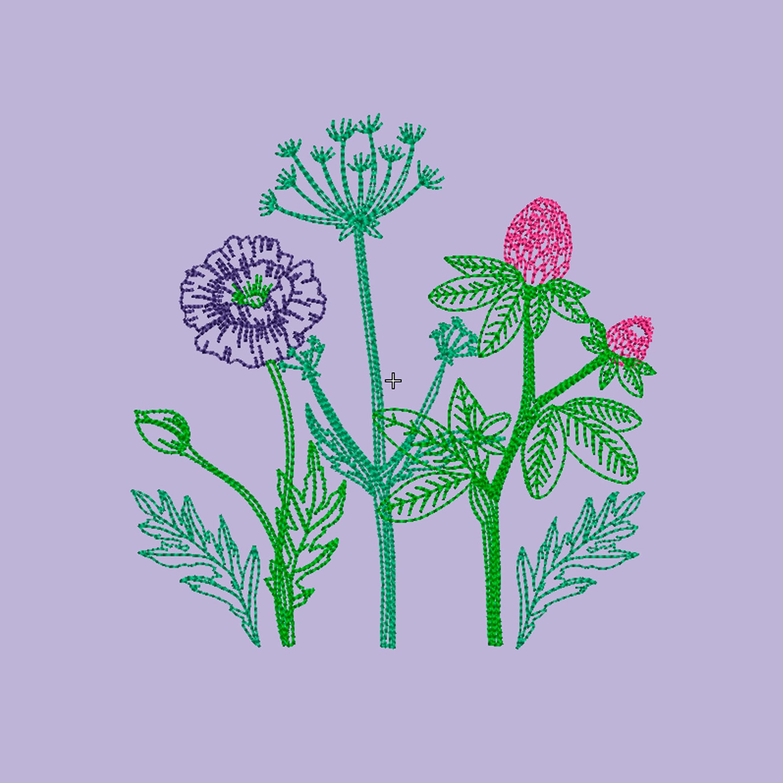 Wildflower Embroidery Designs Flower Embroidery Digital File - Etsy