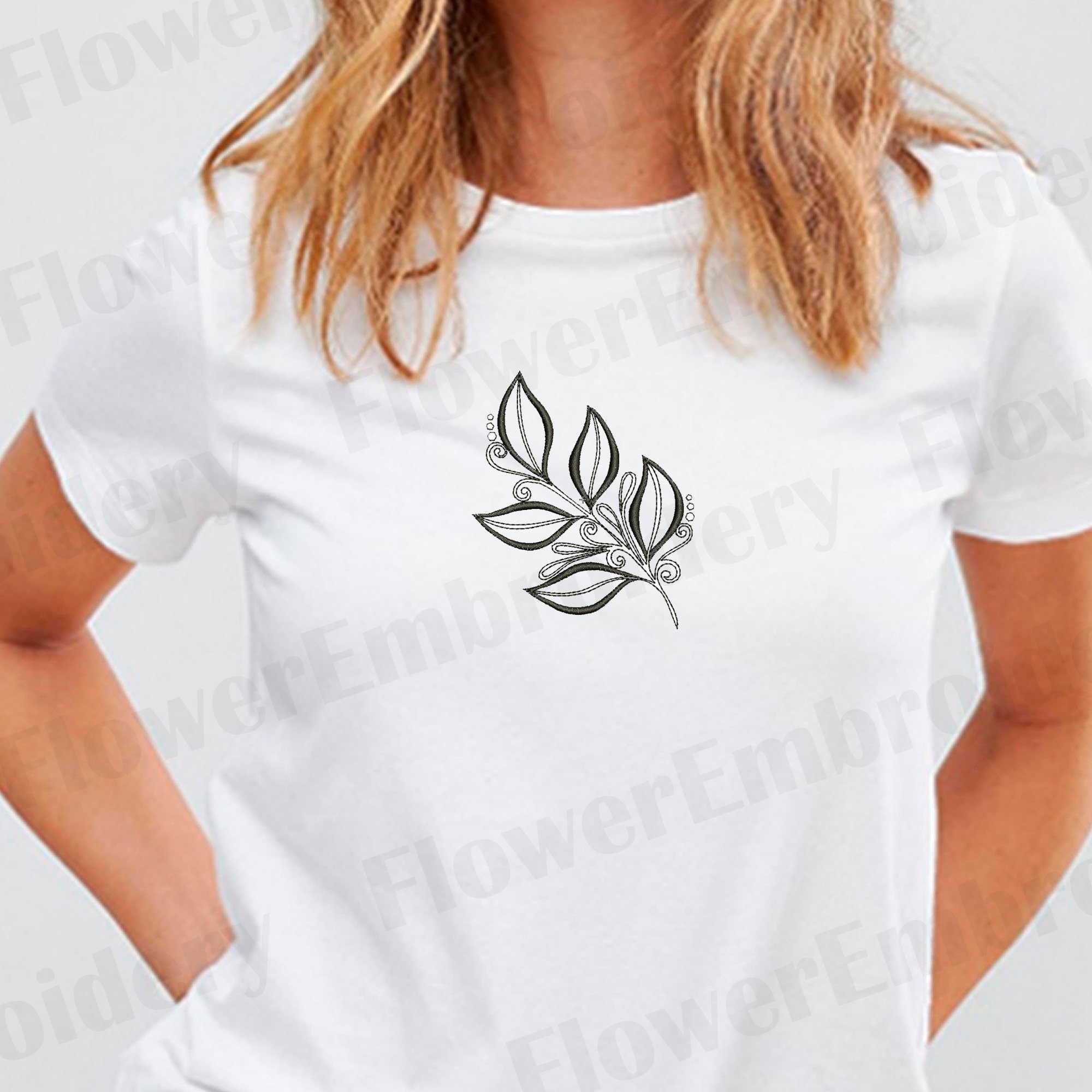 Leaves Machine Embroidery Design Flower Machine Embroidery Design ...