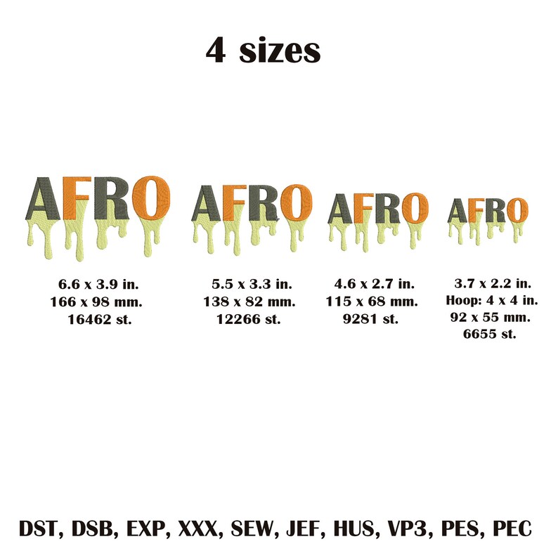 Afro Embroidery Design African American Embroidery Black Woman Are Dope ...