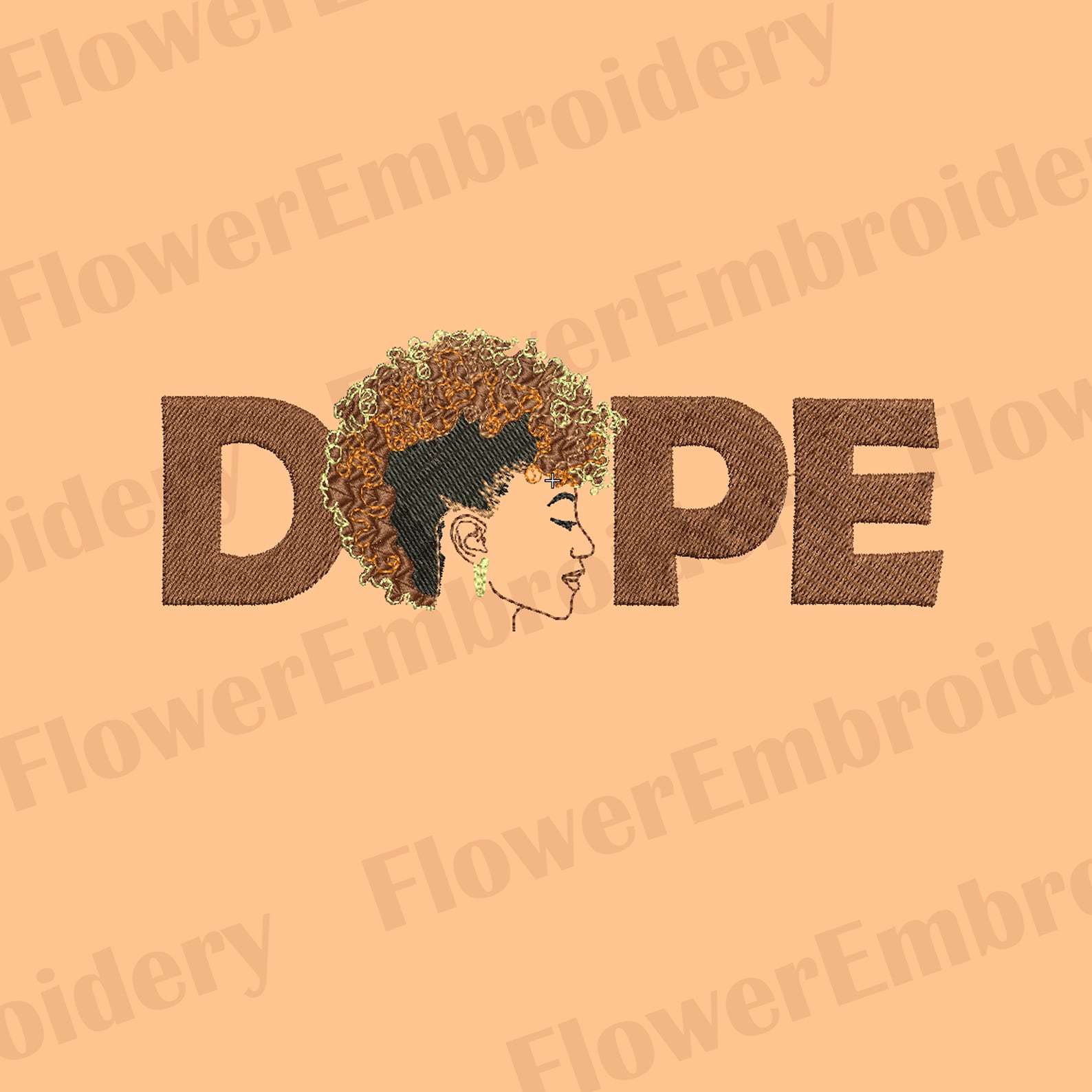 Dope Embroidery Design African American Embroidery Black Woman - Etsy