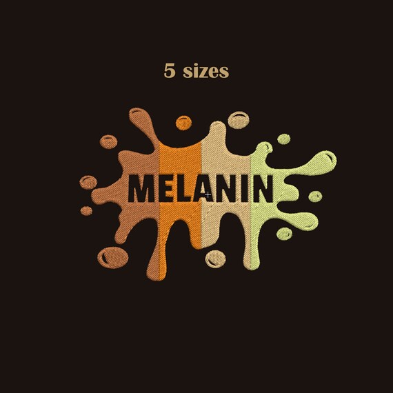 Melanin Embroidery Design African American Embroidery Black - Etsy