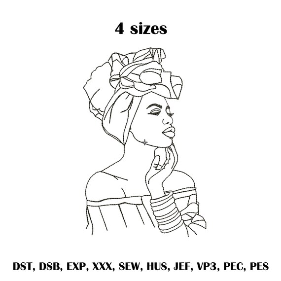 African American Embroidery Designs Black Woman Are Dope Black | Etsy