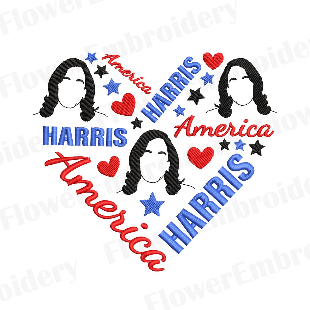 Kamala Harris Embroidery Design Kamala for President Design Kamala ...