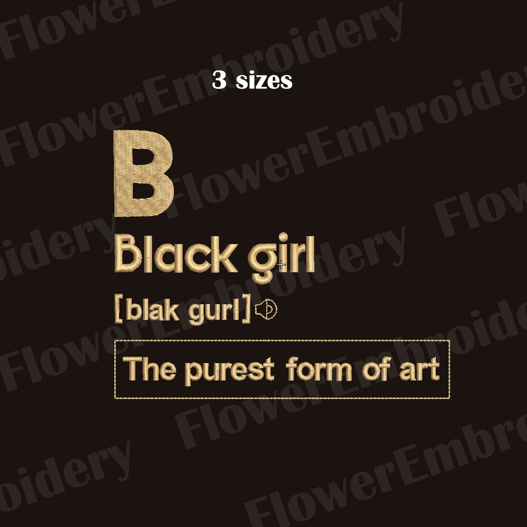 Black Embroidery Designs African American Embroidery Designs Black ...