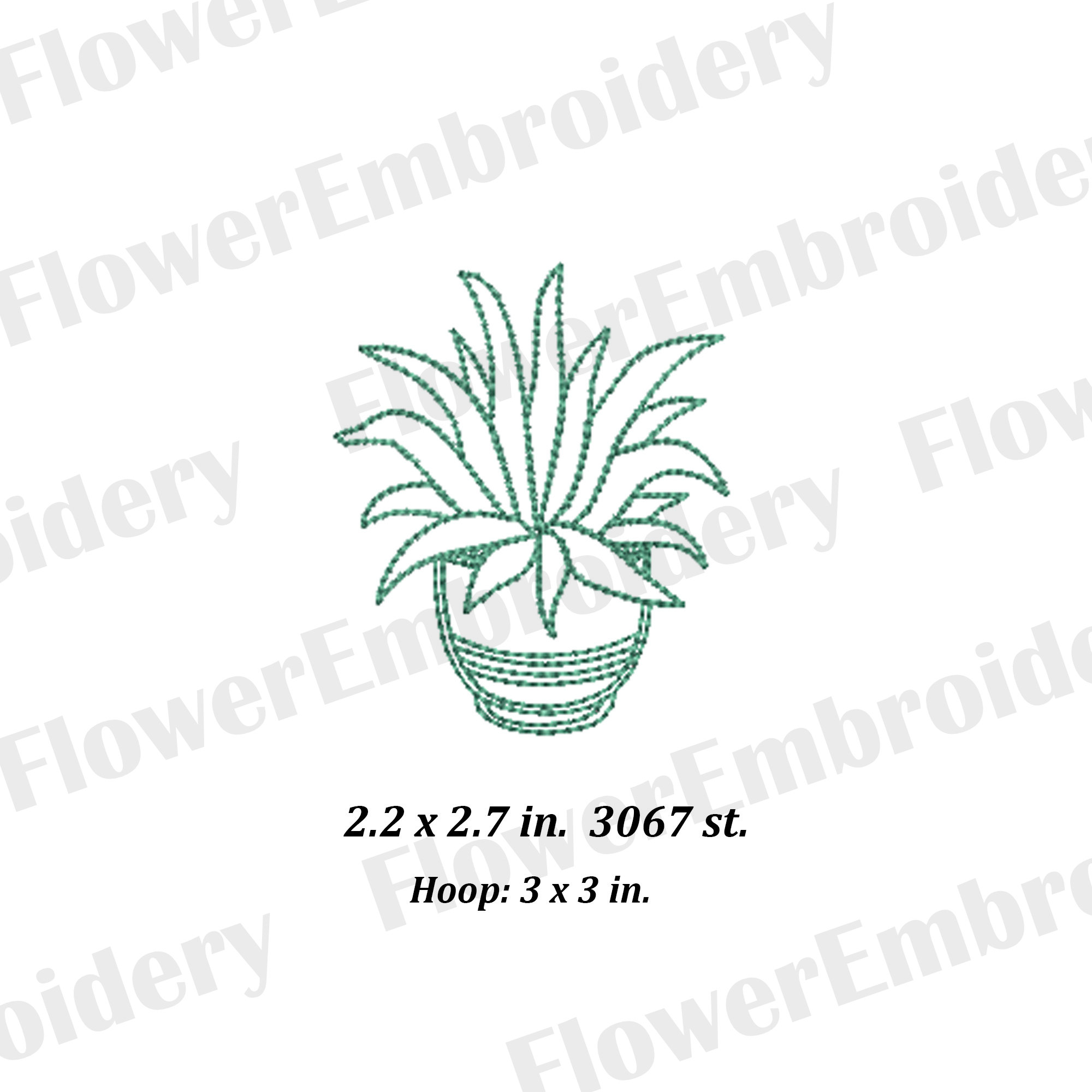 Cactus Embroidery Design Plant Embroidery Design Embroidery - Etsy