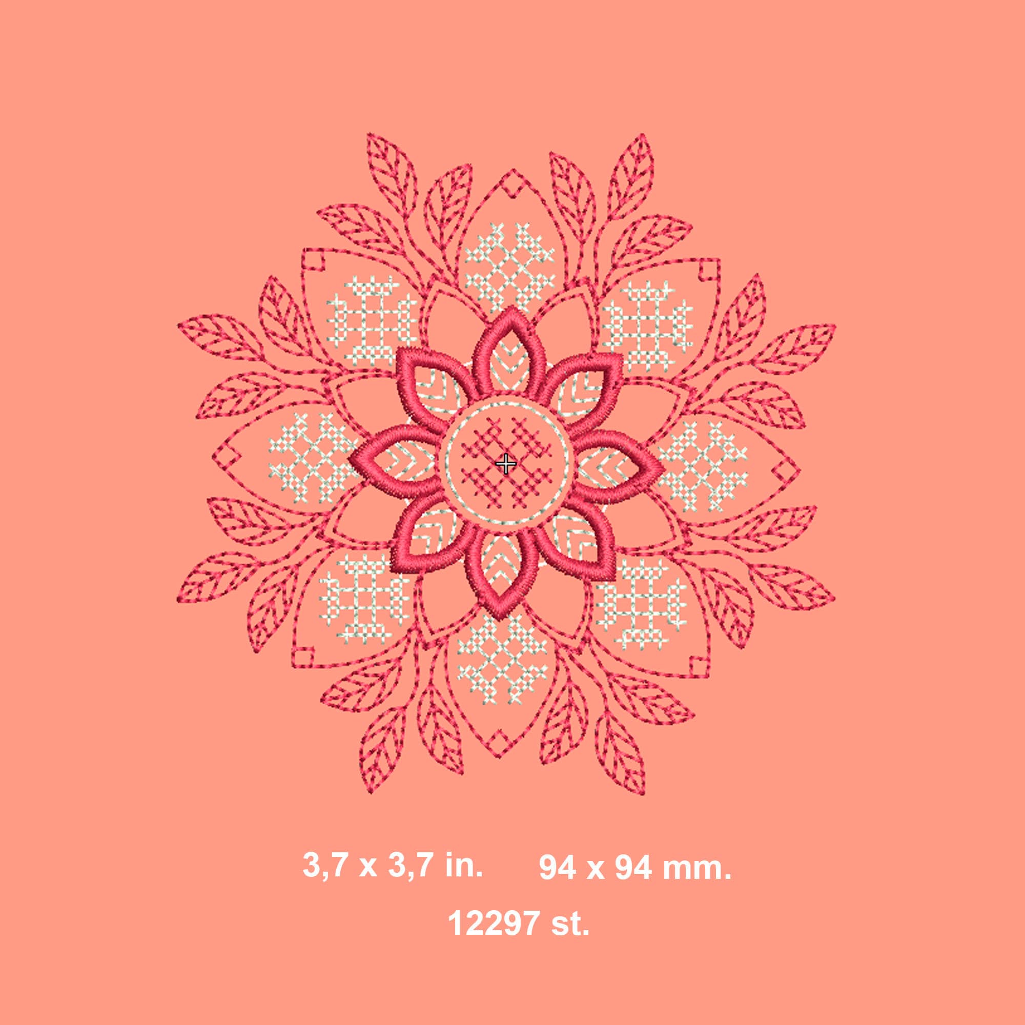 Embroidery Mandala Embroidery Designs Flowers Mandala Sun - Etsy