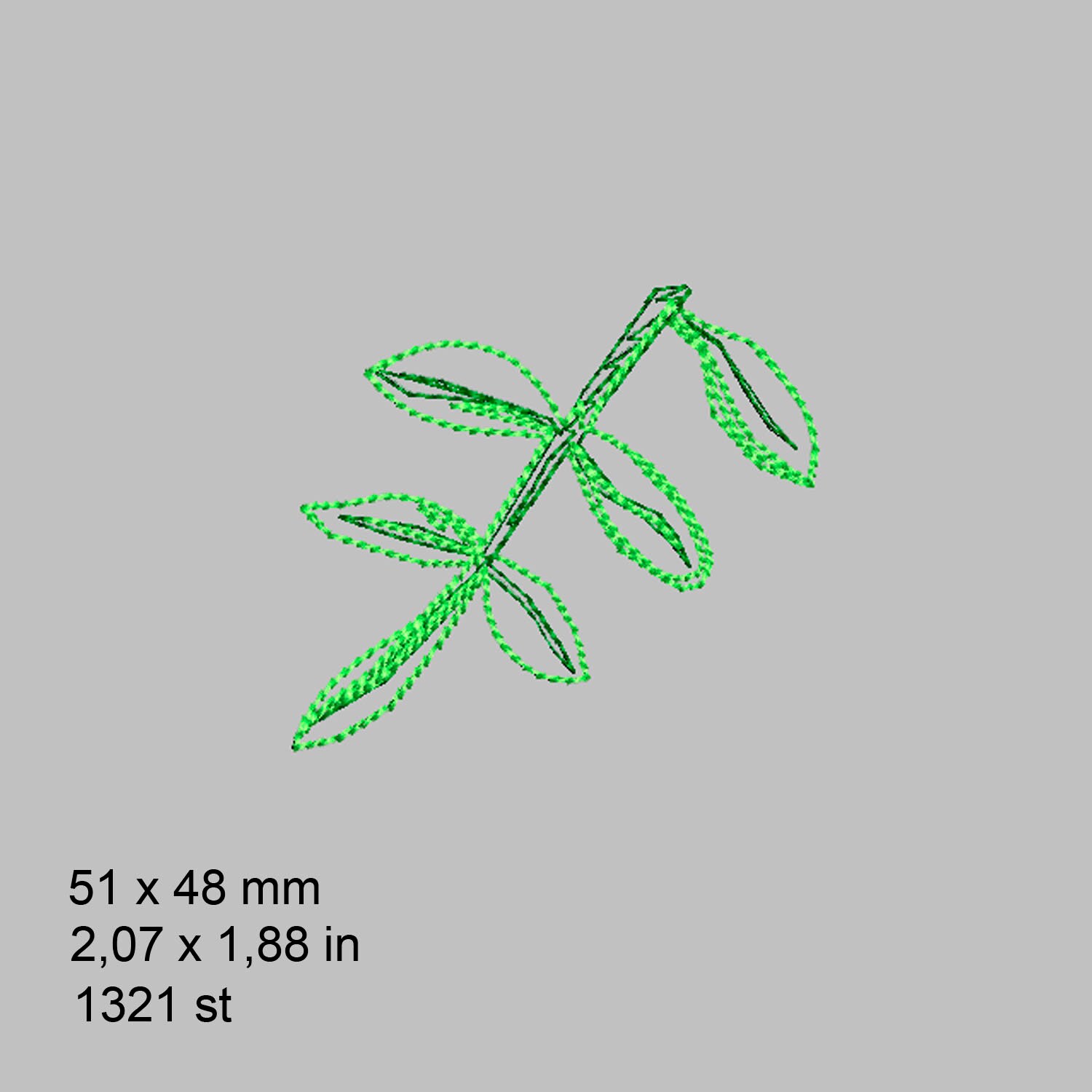 Machine Embroidery Design Leaves Dst Embroidery File Embroidery Flower ...