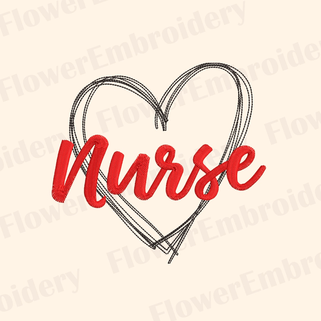 Nurse Machine Embroidery Design Medical Embroidery Stethoscope ...