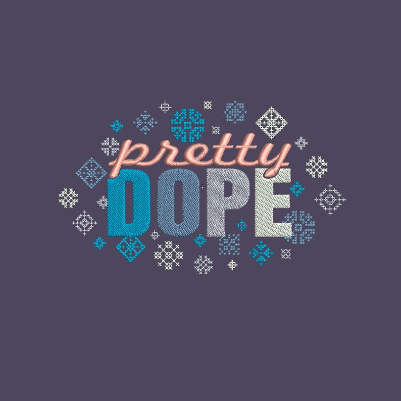 Pretty Dope Embroidery Design Black Woman Are Dope Design | Etsy