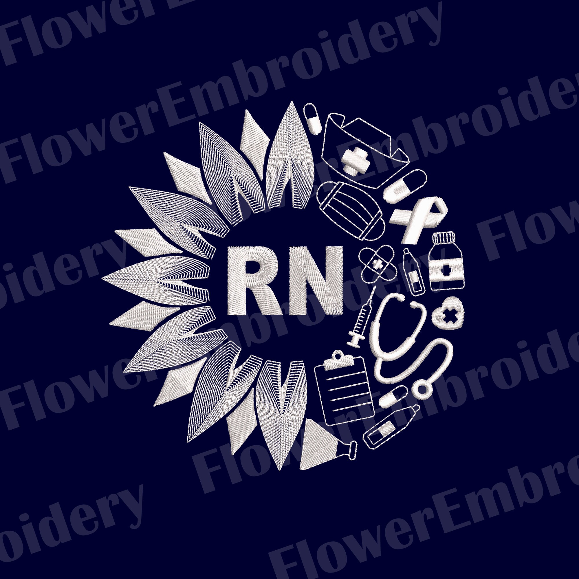 Nurse Machine Embroidery Design Medical Embroidery Stethoscope - Etsy