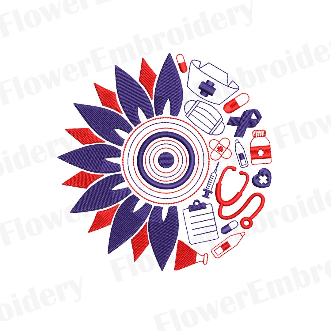 Nurse Machine Embroidery Design Medical Embroidery Stethoscope ...