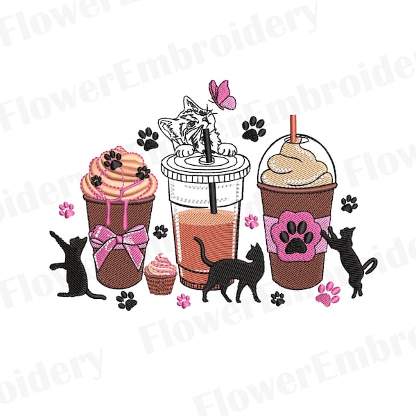 Cat Embroidery - Etsy