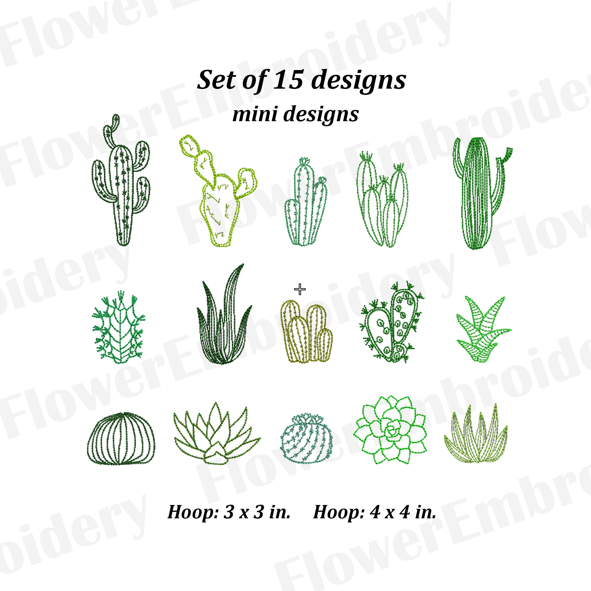 Cactus Embroidery Design Machine Embroidery Designs Cactus - Etsy Canada