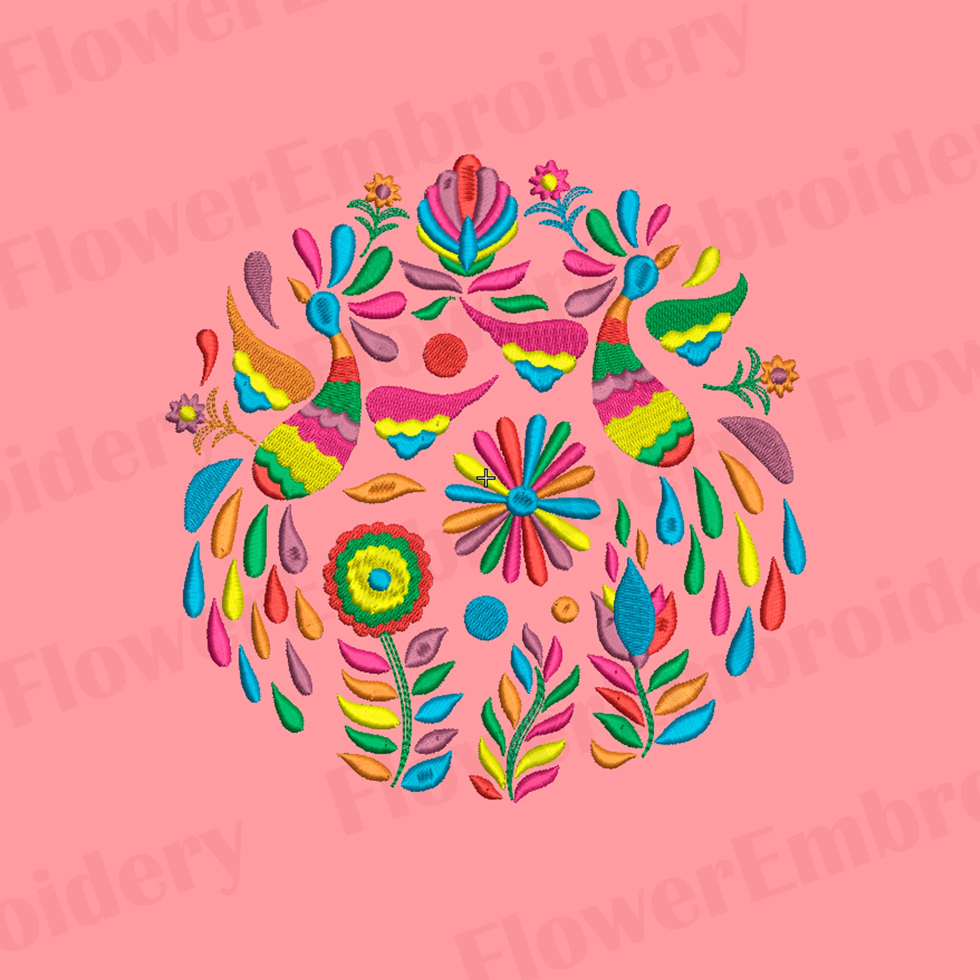 Otomi Embroidery Design Mexican Embroidery Designs Embroidery - Etsy