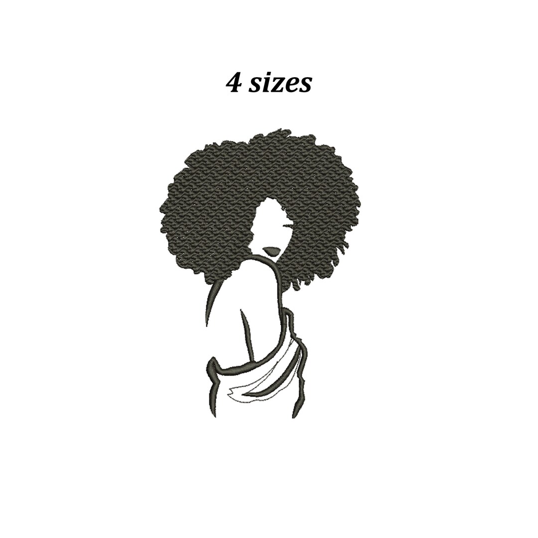 African American Woman Embroidery Black Lives Matter Embroidery Design ...
