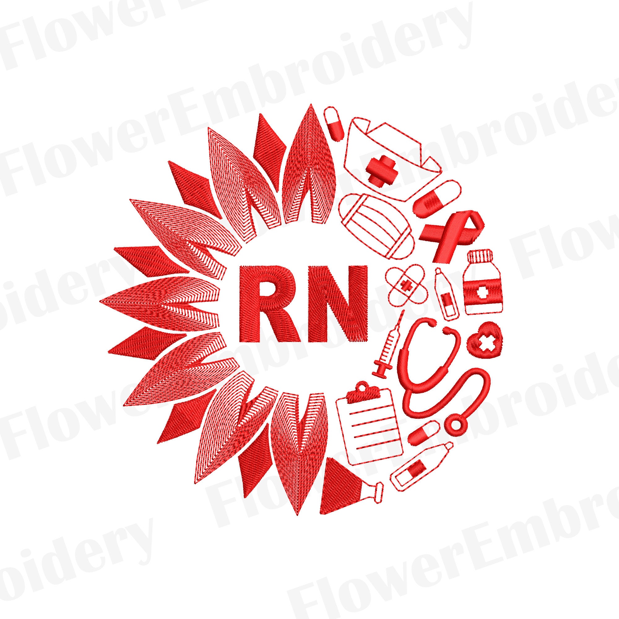 Nurse Machine Embroidery Design Medical Embroidery Stethoscope - Etsy