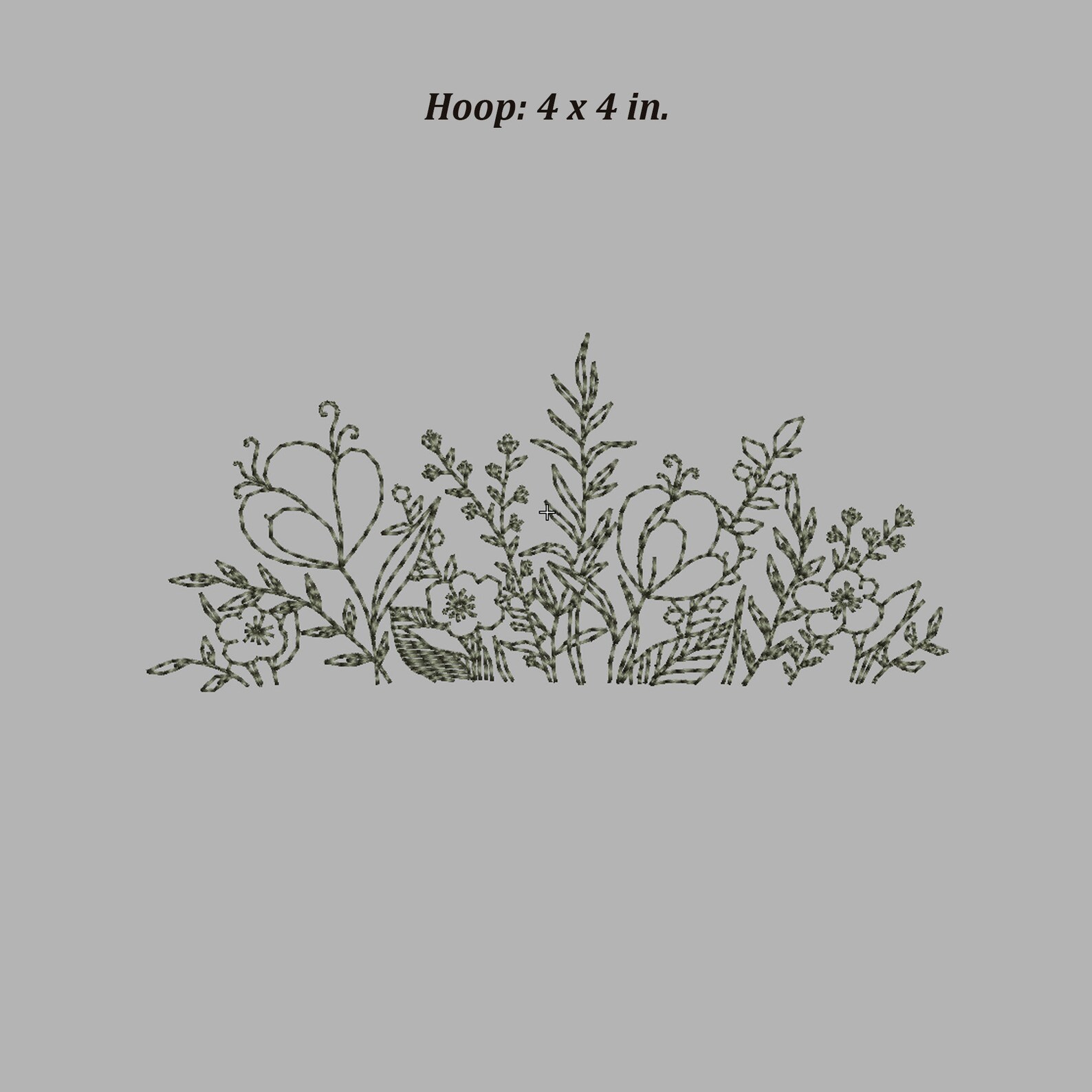 Machine Embroidery Design Grass Wildflower Wildflower Machine - Etsy