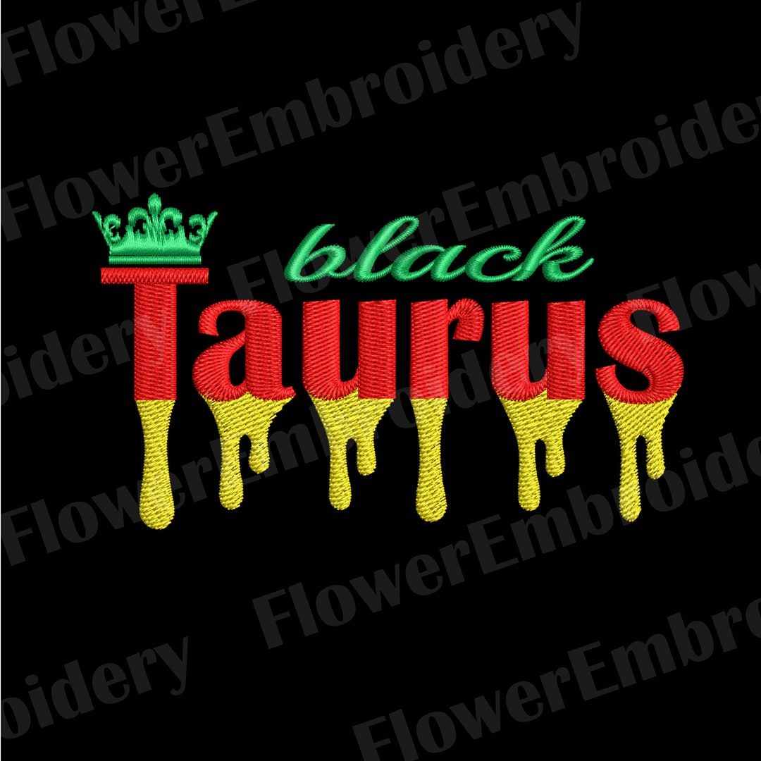 Taurus Zodiac Sign Machine Embroidery Design: African American Theme - Etsy