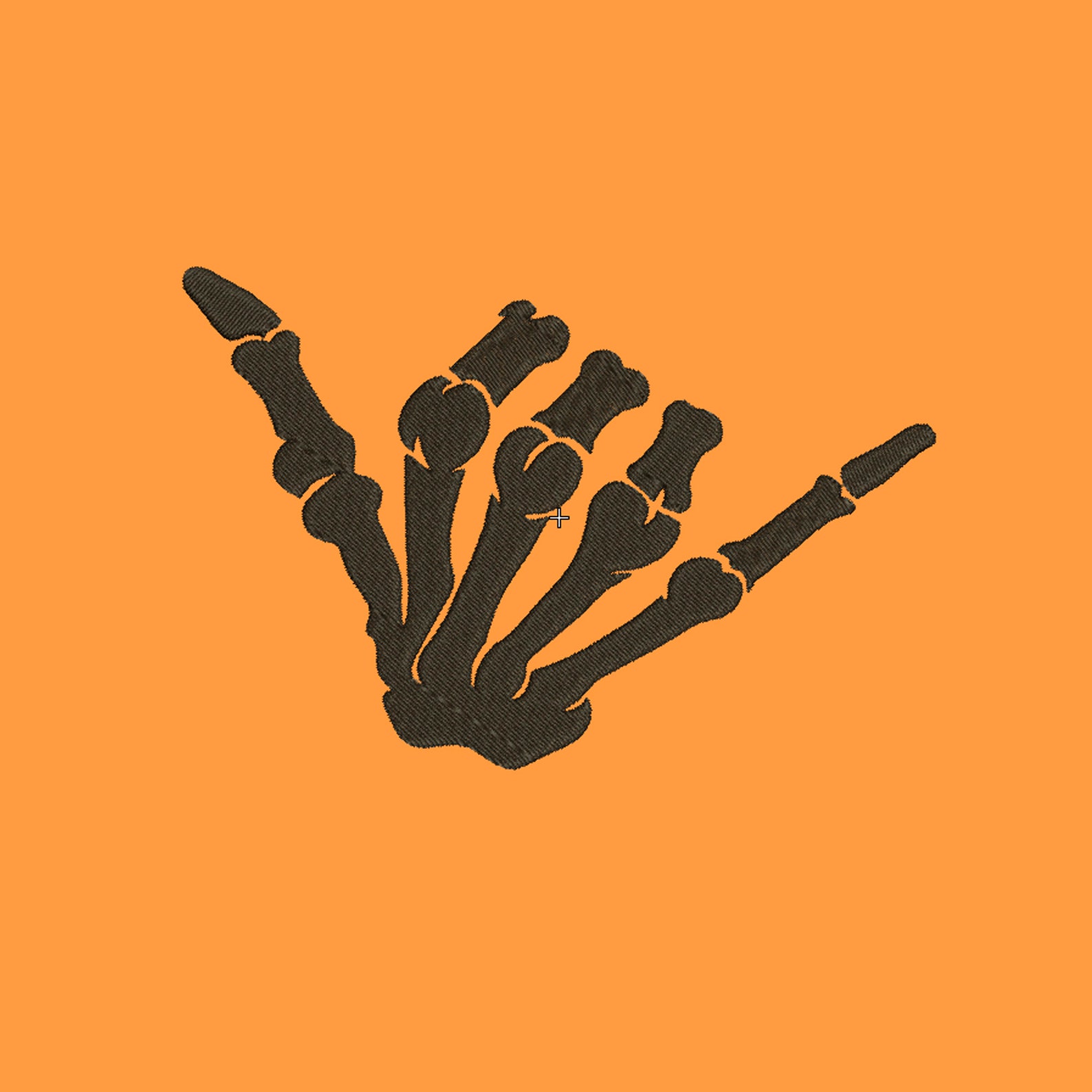 Shaka Skeleton Hand Sign Embroidery Skeleton Hand Embroidery | Etsy