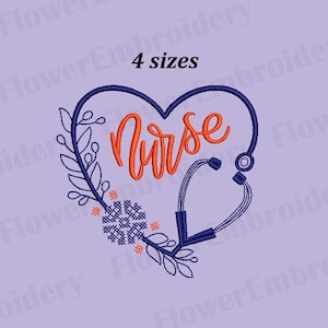 Medical Embroidery. Stethoscope Mini Embroidery. Machine Embroidery ...