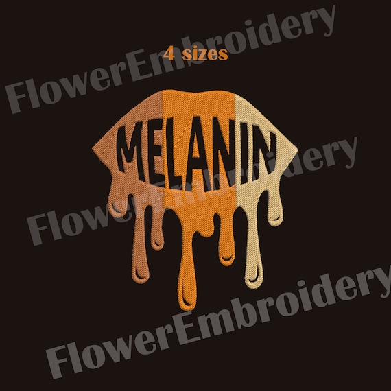 Melanin Embroidery Design African American Embroidery Black - Etsy