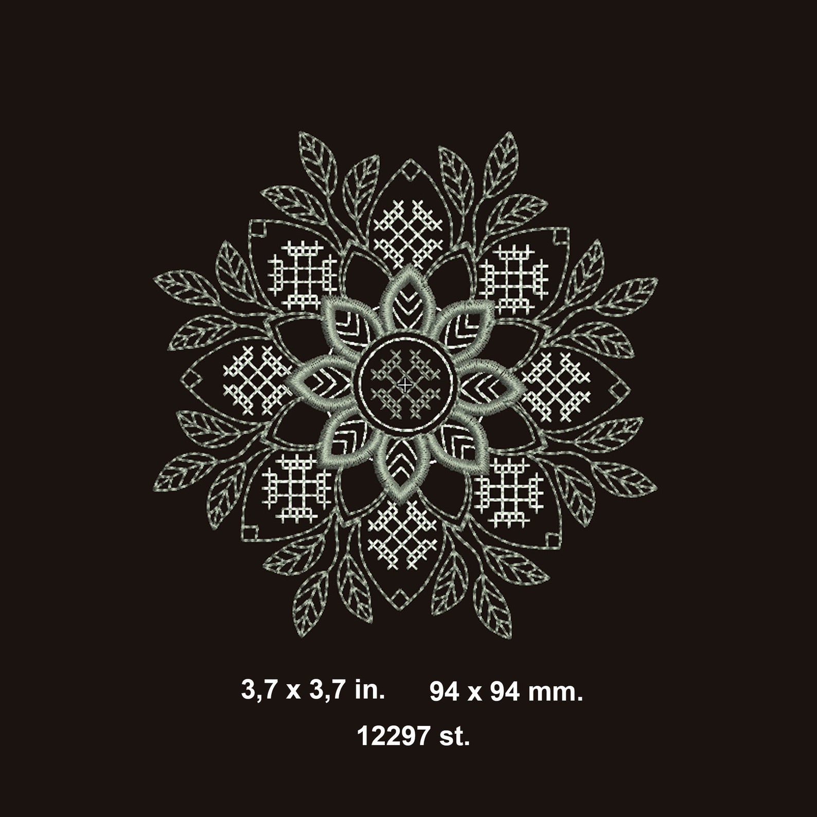 Embroidery Mandala Embroidery Designs Flowers Mandala Sun Embroidery ...