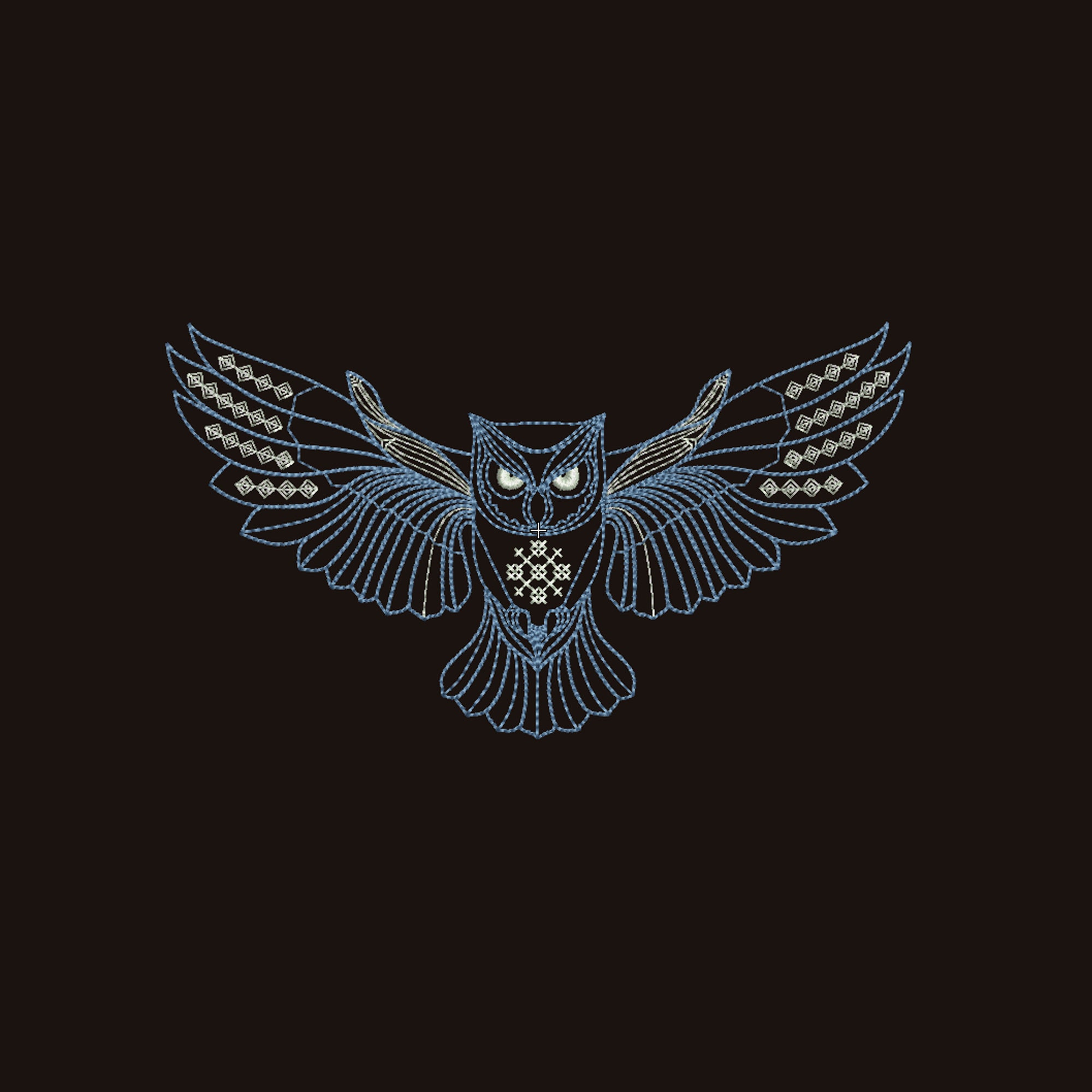 Owl Embroidery 7x4 Ininstant DOWNLOAD Digitized Pattern Embroidery ...
