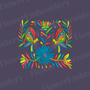 Otomi Bird Embroidery Design: Mexican Folk Art (10 Formats) - Etsy