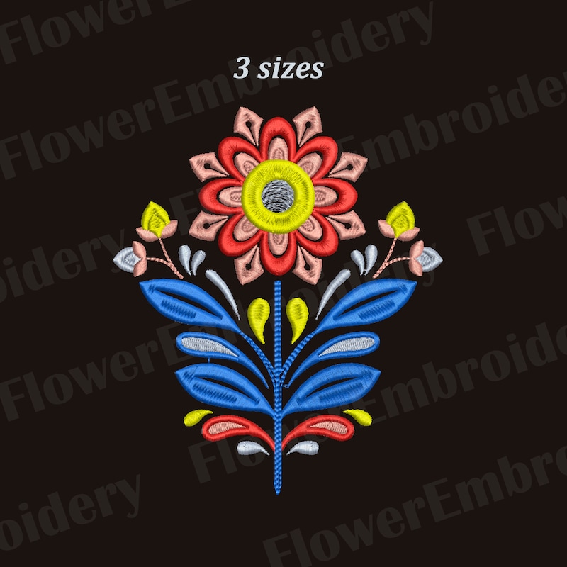 Mexican Flower Embroidery - Etsy