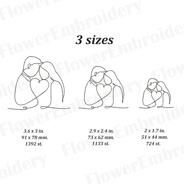 Line Art Embroidery - Etsy
