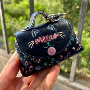 ITH Mini Bag I Love Cat Machine Embroidery Kitty Embroidery Cat Paw ...