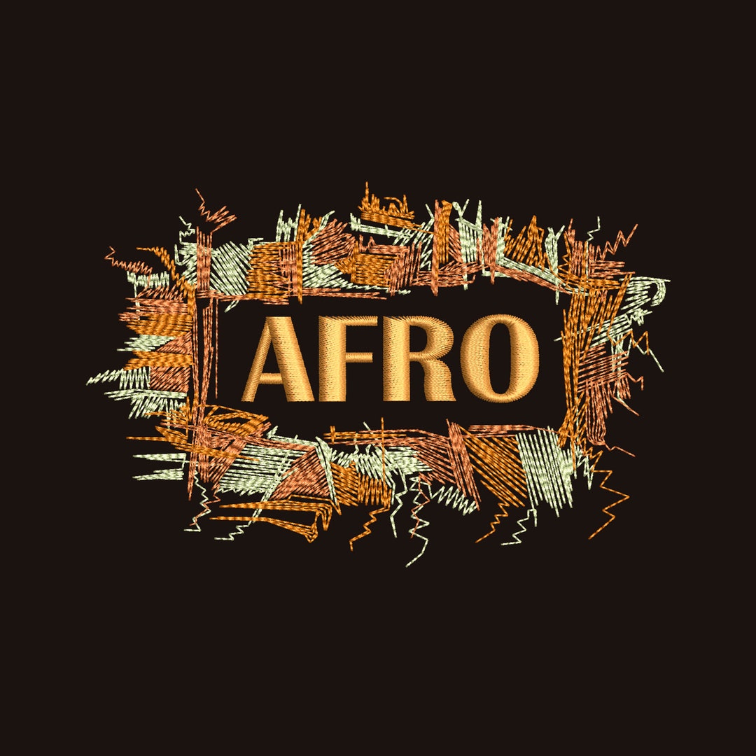 Afro Machine Embroidery Design African American Embroidery Design Black ...
