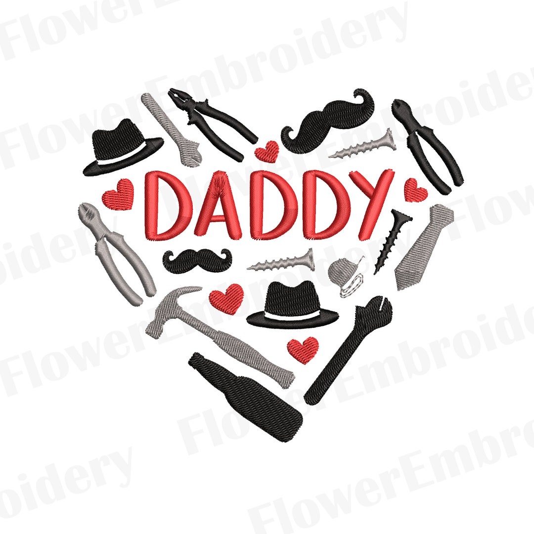 Best Dad Ever Embroidery Design Happy Father's Day Machine Embroidery ...