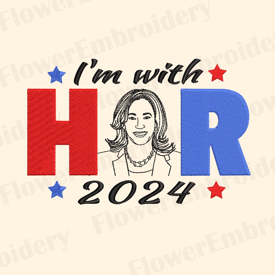 Kamala Harris Machine Embroidery Design Kamala Harris Im Speaking ...