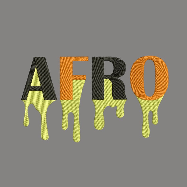 Afro Embroidery Design African American Embroidery Black Woman Are Dope ...