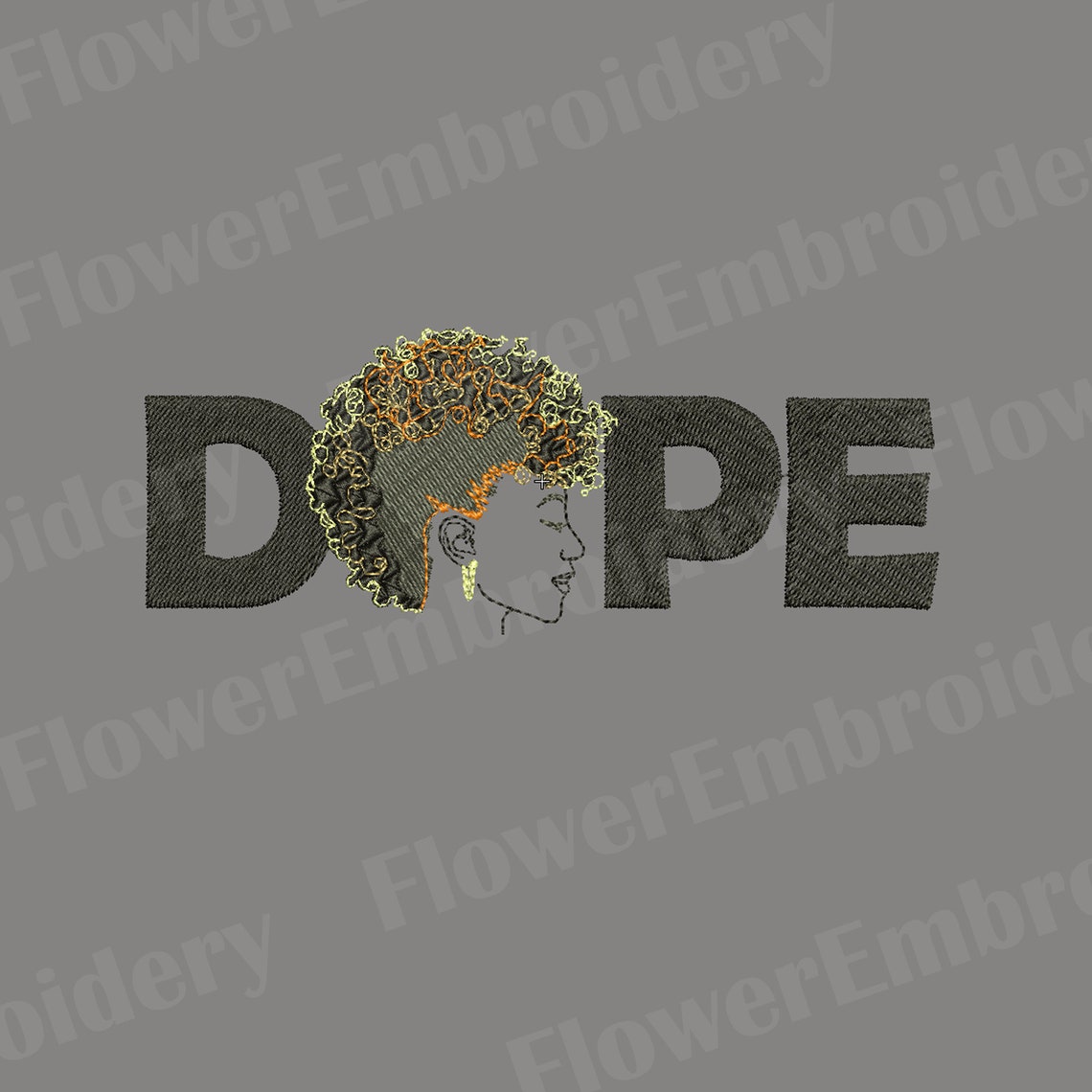 Dope Embroidery Design African American Embroidery Black Woman - Etsy