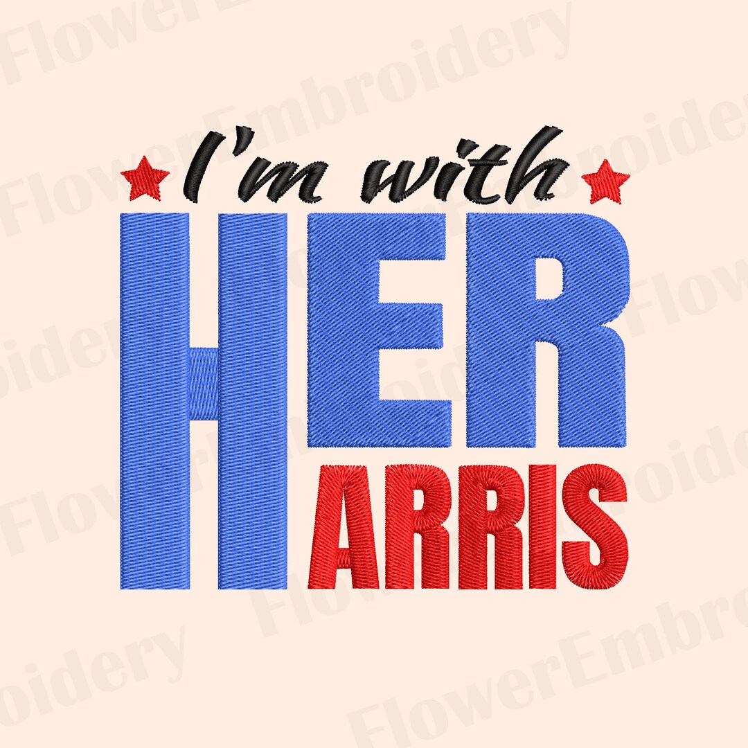 Kamala Harris Machine Embroidery Design Kamala Harris Im Speaking ...