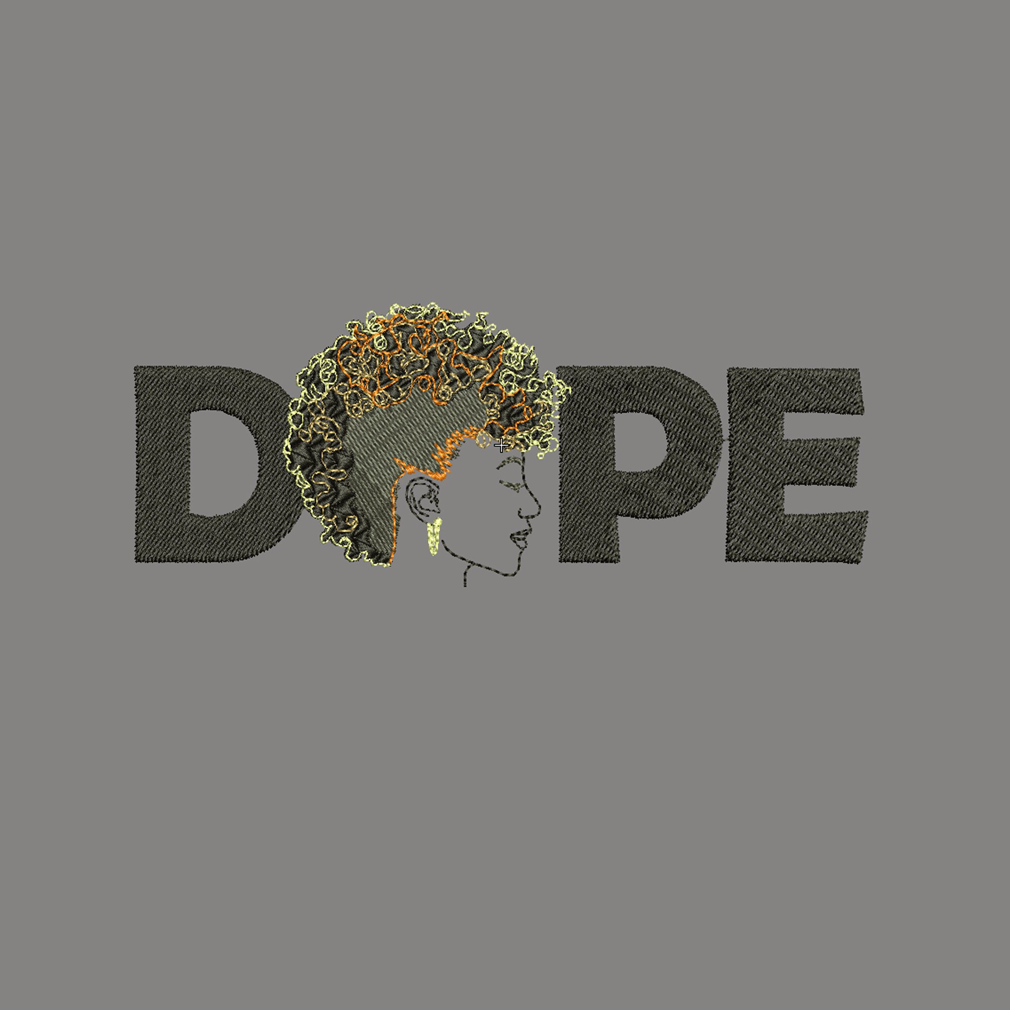 Dope embroidery design African american embroidery Black woman | Etsy