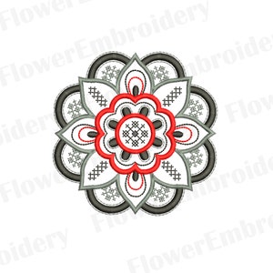 Floral Mandala Embroidery Design Mandala Machine Embroidery Design ...