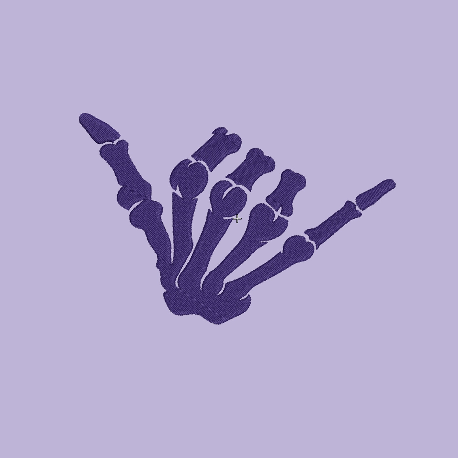 Shaka Skeleton Hand Sign Embroidery Skeleton Hand Embroidery | Etsy