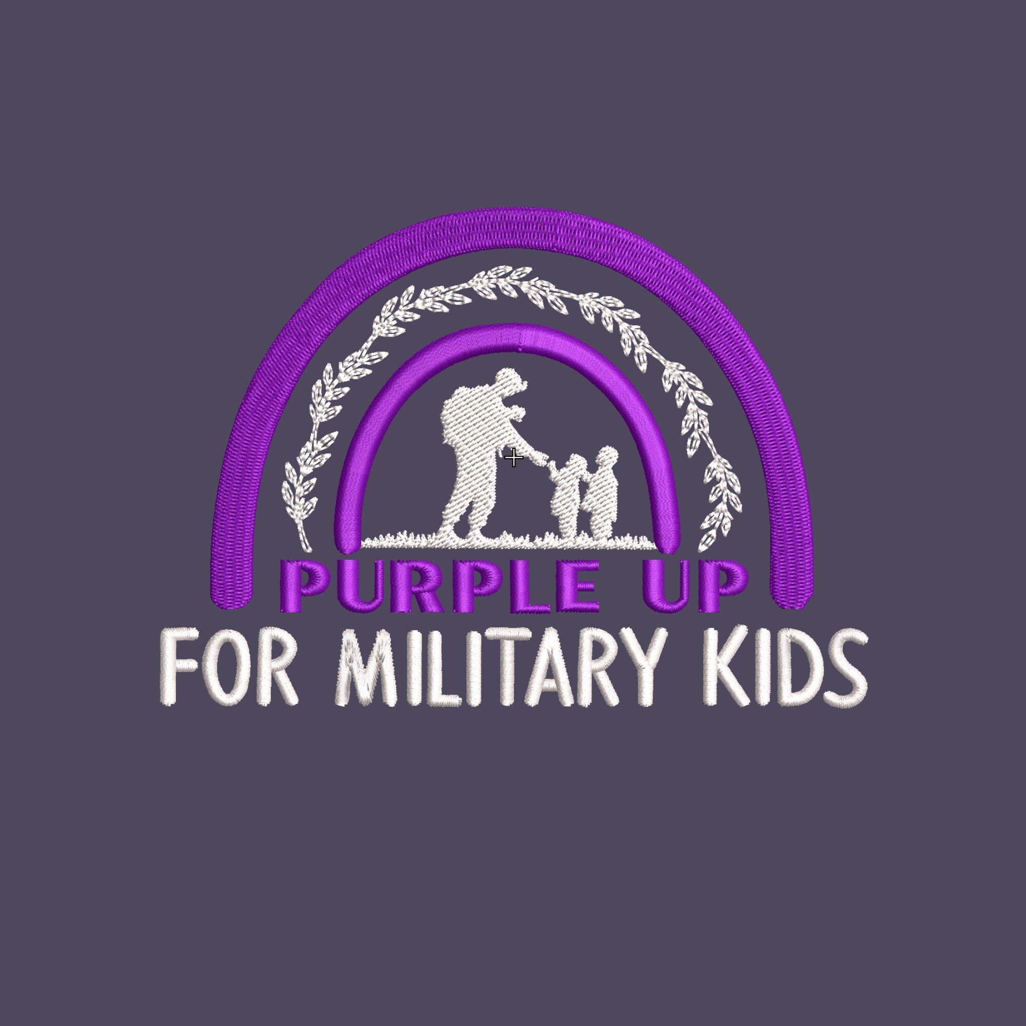 Purple up Military Kids Embroidery Design (digital Download) - Etsy