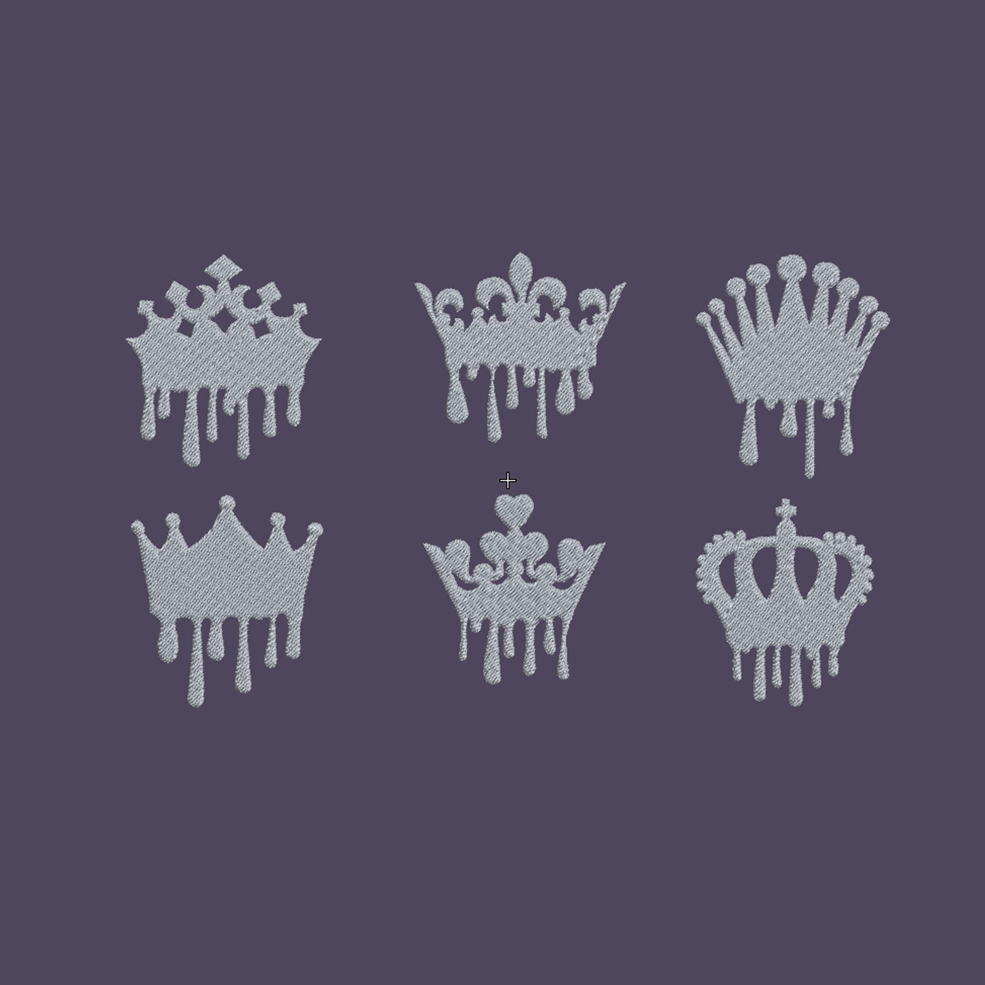 Crown embroidery design Embroidery designs for machine Queen | Etsy