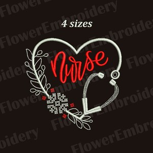 Medical Embroidery. Stethoscope Mini Embroidery. Machine Embroidery ...